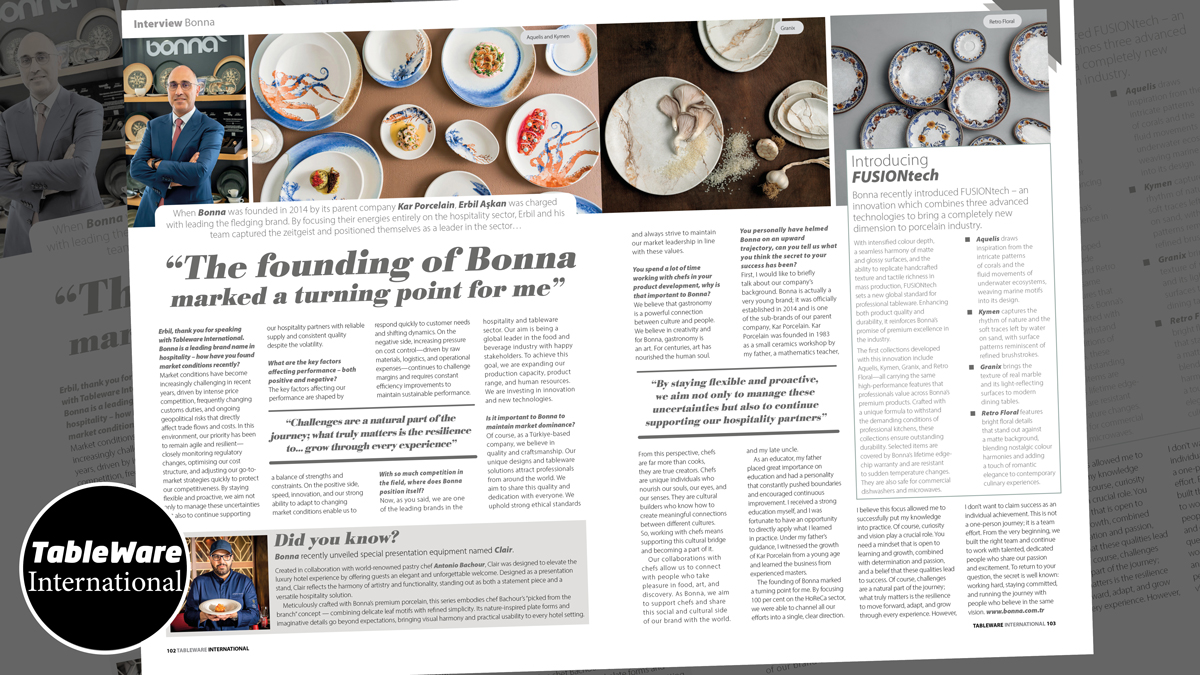 The Big Interview with Bonna - Tableware International
